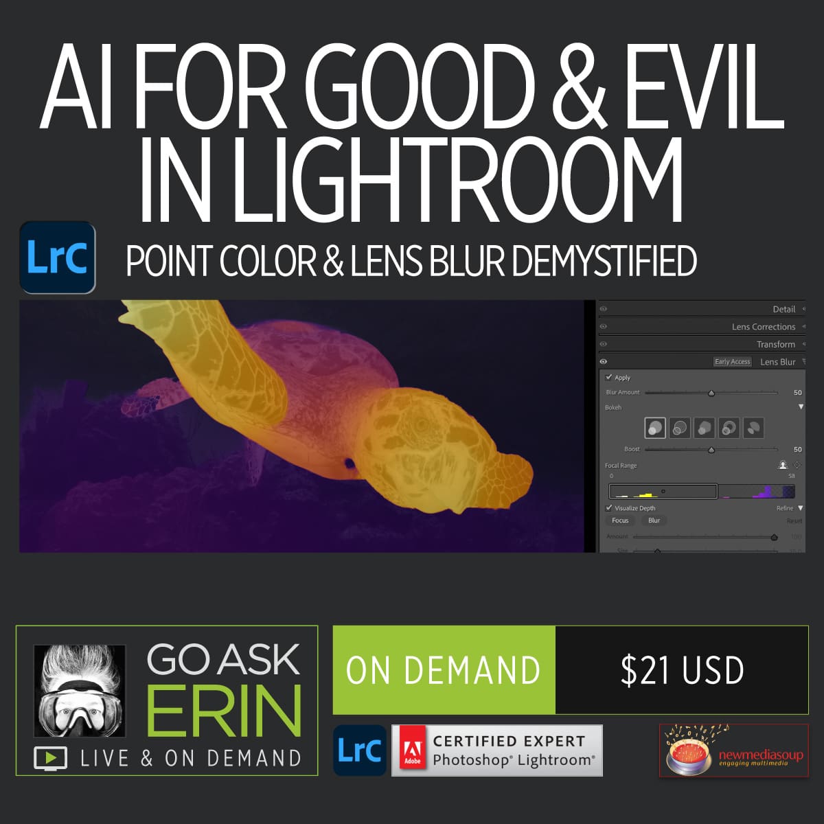 AI For Good and Evil in Lightroom Classic - Part 1 - Point Color and Lens Blur Demystified - Go ...